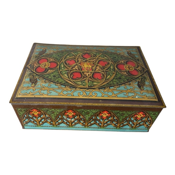 Storage & Organization | Decorative Tin Box With Intricate Design ...